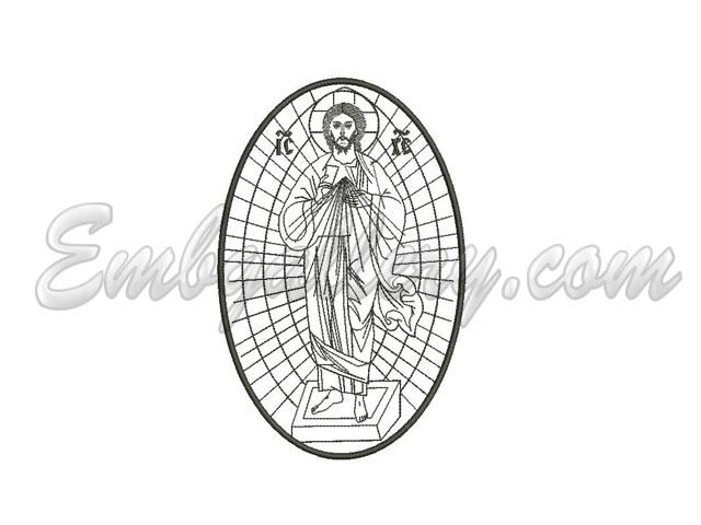 "Divine mercy"_contour | Machine embroidery design